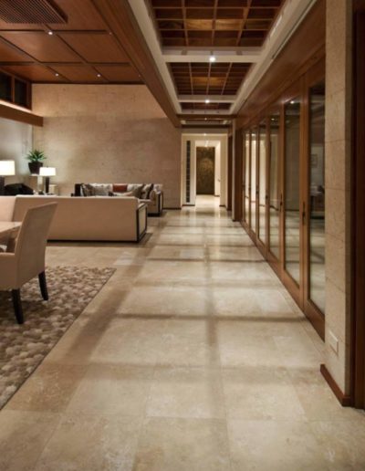 Ivory Travertine Pavers & Pool Coping - Travertine Tiles Warehouse